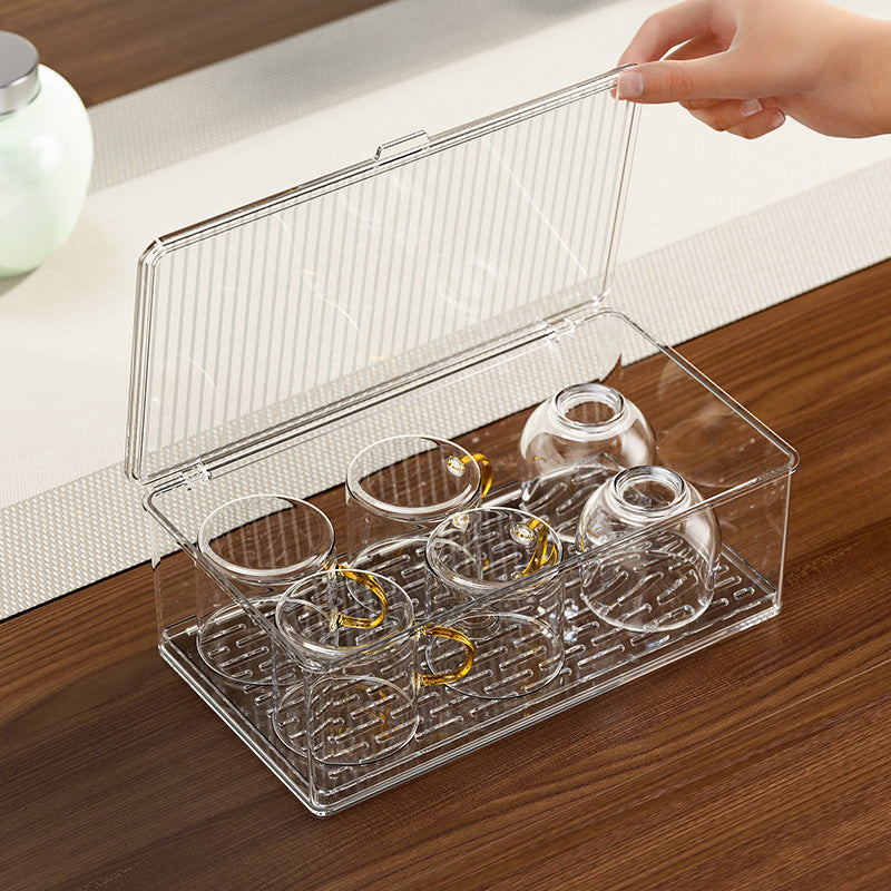 Clear Tea Set Storage Box | MessFree