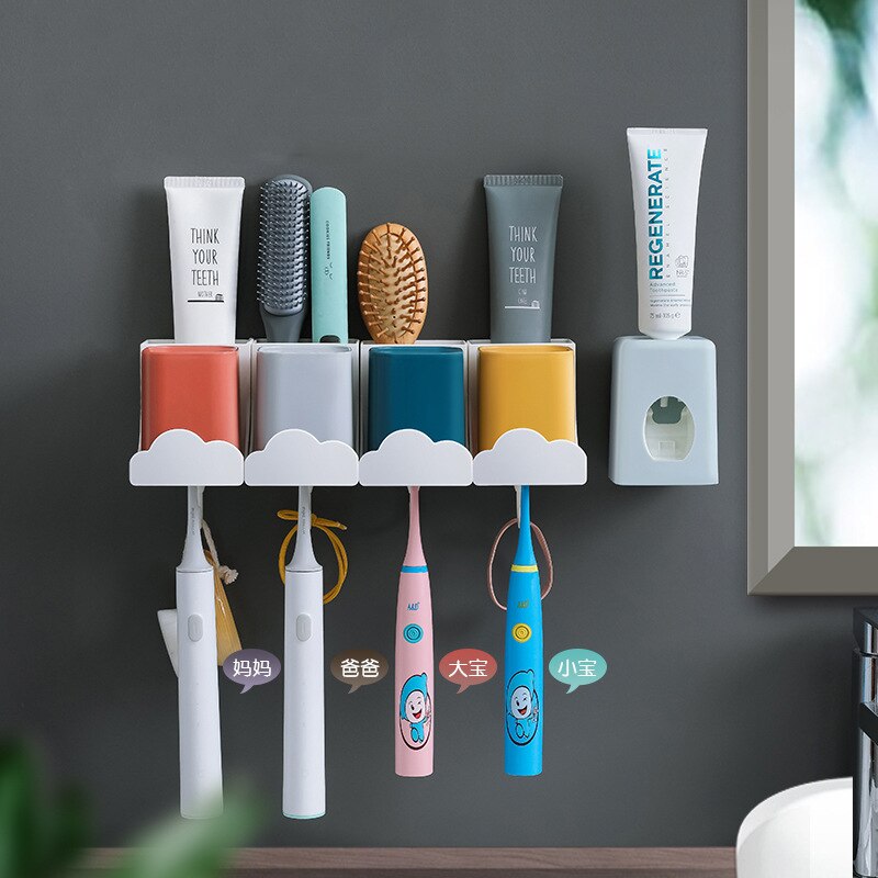 MessFree® Cloud Toothbrush Holder
